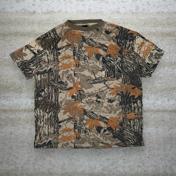 Realtree | Shirts | Vintage Realtree Hunting Camo Shirt Cotton Short ...